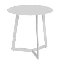 China Tomile 18.12in Small Round End Table for Living Room White Metal 23.4lbs for sale