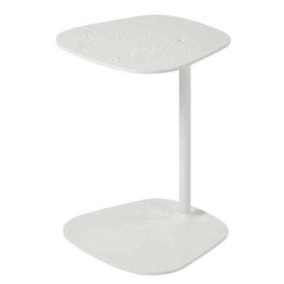 China Tomile White C-Shaped End Table 21.62 inch Height 55 lb Capacity Laptop Side Table for Living Room for sale