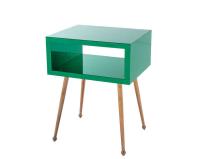 China Green Mirror 15.75inch height Coffee Bedside Table Nightstand for sale