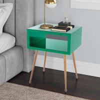 China Green Mirror 15.75inch height Coffee Bedside Table Nightstand for sale