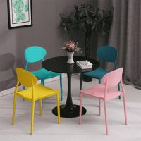 China 29inch Tulip Style Round Dining Table Black Plywood Top Metal Pedestal Coffee Table for sale