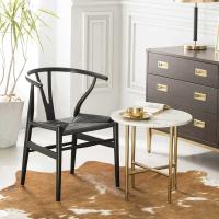 China Tomile Black Beech Wishbone Dining Chair 23 inch Width Solid Wood Nordic Style for sale