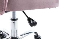 China Pink Velvet Computer Chair Task Chair Home Executive Desk Chair 250 lbs Capacity 17.7-21.7 Inch Seat Height for sale