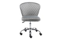 China Gray Velvet Executive Desk Chair 250lb Capacity Height Adjustable Swivel Task Chair for sale