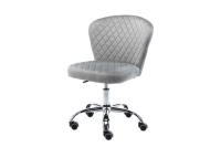 China Gray Velvet Executive Desk Chair 250lb Capacity Height Adjustable Swivel Task Chair for sale