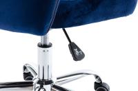China Navy Velvet Executive Desk Chair 250lb Capacity Height Adjustable Swivel Task Chair for sale
