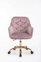 China Tomile 7.6KGS Pink Living Room Office Chair with Adjustable Seat and Metal Base for sale