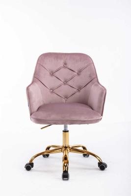 China Tomile 7.6KGS Pink Living Room Office Chair with Adjustable Seat and Metal Base for sale