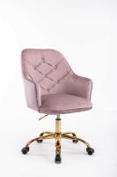 China Tomile 7.6KGS Pink Living Room Office Chair with Adjustable Seat and Metal Base for sale