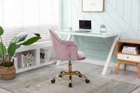 China Tomile 7.6KGS Pink Living Room Office Chair with Adjustable Seat and Metal Base for sale