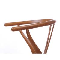 China Ash Wood Chestnut Shell Hans Wegner Wishbone Chair 32in Height Comfortable Dining Chair for sale