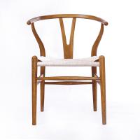 China Ash Wood Chestnut Shell Hans Wegner Wishbone Chair 32in Height Comfortable Dining Chair for sale