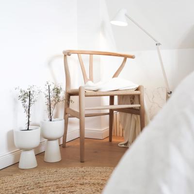 China Y Shaped Ash Wood Wishbone Chair with Woven Paper Cord Seat 9.9lb for sale