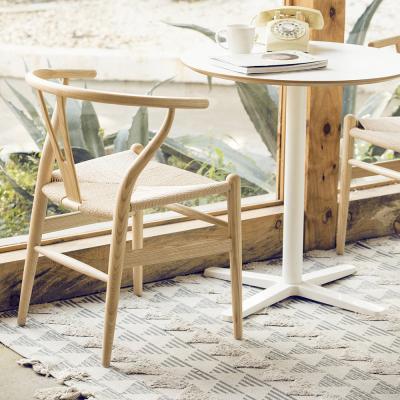 China Ash Wood Wishbone Chair 32in Height 9.9lb Solid Wood Dining Chair by Hans Wegner for sale