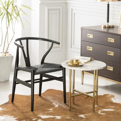 China Black Solid Pattern Multi Scenario Kitchen Ash Wishbone Chair for sale