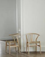 China Hans Wegner 32in Height Solid Wood Wishbone Chair for Dining Room for sale