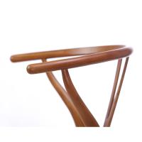 China Solid Wood Wishbone Chair CH24 32 Inch Height Chestnut Shell Dining Chair for sale
