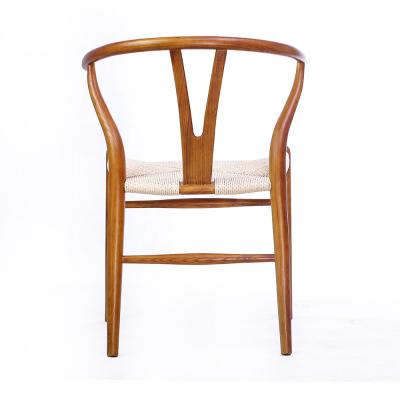 China Solid Wood Wishbone Chair CH24 32 Inch Height Chestnut Shell Dining Chair for sale