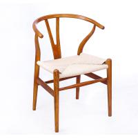 China Solid Wood Wishbone Chair CH24 32 Inch Height Chestnut Shell Dining Chair for sale