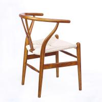 China Solid Wood Wishbone Chair CH24 32 Inch Height Chestnut Shell Dining Chair for sale