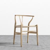 China Tomile Hans Wegner Wishbone Chair Ash Wood Y Back Dining Chair 55x58x78 cm for sale