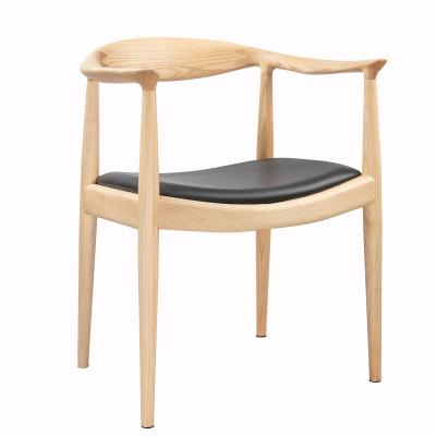 China Natural Wood Hans Wegner Kennedy Office Chair Leather Seat 30.57in Height for sale
