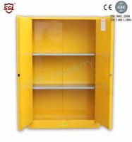 China Outdoor Flammable Safety Cabinet Vertical Type 16 Gauge Steel 2 in Vents for sale