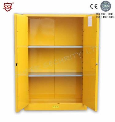 China Outdoor Flammable Safety Cabinet Vertical Type 16 Gauge Steel 2 in Vents for sale