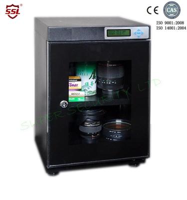 China Household Auto Dry Cabinet 80L Capacity with Digital Humidity Control and 3.2mm Toughened Glass for sale
