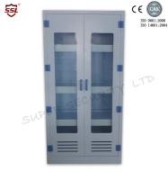 China Vertical Chemical Medical Storage Cabinet 250L Capacity with 3 Adjustable Shelves 1800x900x450mm for sale