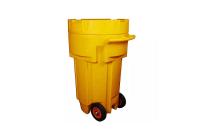 China CE Certified Chemical Spill Containment Drum - 20 & 65 Gallon Capacity with Built-in Wheels for Hazardous Liquid Storage for sale