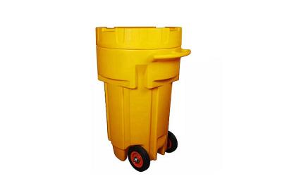China CE Certified Chemical Spill Containment Drum - 20 & 65 Gallon Capacity with Built-in Wheels for Hazardous Liquid Storage for sale
