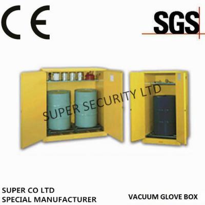 China Single Door Flammable Storage Cabinet 1650x860x860mm for 2x55 Gallon Drums Steel for sale