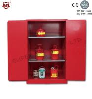 China SSMR100045P Chemical Acid Storage Cabinet Manual Close 3-Point Self-Latching Steel Two Door 1650x1090x460mm for sale