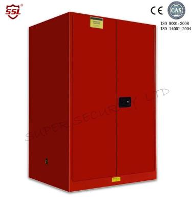 China Industrial Chemical Metal Storage Cabinet 340L 90 Gallon Adjustable 2 Shelves Cold Rolled Steel for sale