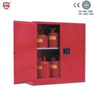 China Portable Safety Combustible Paint Chemical Storage Cabinet 1120x1090x460mm Manual Doors for sale
