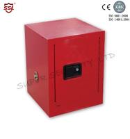 China Bench Top Combustible Hazardous Storage Cabinet Cold Rolled Steel Single Manual Door 16 Gauge for sale