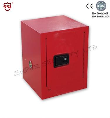 China Bench Top Combustible Hazardous Storage Cabinet Cold Rolled Steel Single Manual Door 16 Gauge for sale