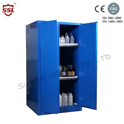 China Fire Resistant Chemical Storage Cabinet 90 Gallon Steel Blue for Dangerous Goods for sale