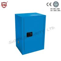 China Stainless Steel Blue Chemical Safety Cabinet 28x20x15 inch Fire Proof for Flammables for sale