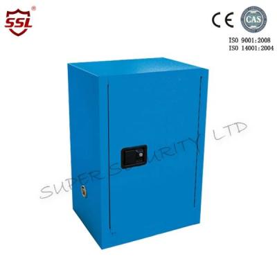 China Stainless Steel Blue Chemical Safety Cabinet 28x20x15 inch Fire Proof for Flammables for sale