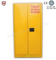 China Double Wall Locking Metal Chemical Storage Cabinet 40mm Air Space 50mm Sump for sale