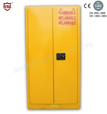 China Double Wall Locking Metal Chemical Storage Cabinet 40mm Air Space 50mm Sump for sale