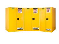China 3 Point Locking Flammable Storage Steel Cabinet 100 Lbs FM Chemical Safety for sale
