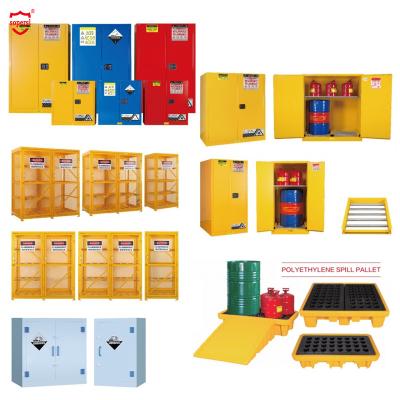 China Hazardous Material Chemical Storage Cabinet 6 Shelves 109x86x165cm Fireproof Steel for sale