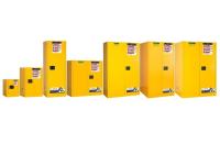 China ABC Steel Flammable Safety Storage Cabinet FM Rated 109x46x165cm Recessed Handle for sale