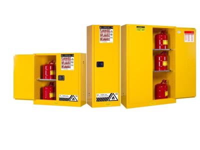 China 100 Lbs Steel Chemical Storage Cabinet Flammable Gray 109x46x123 cm FM for sale