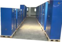 China 100 Lbs Flammable Safety Storage Cabinet 2 Door FM Fire Rated Steel Chemical Storage for sale