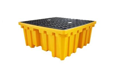 China SOPERS1 IBC Hazardous Storage Pallet - 1500L Capacity, 1380×1380×900mm, Chemical-Resistant Polyethylene Construction for sale