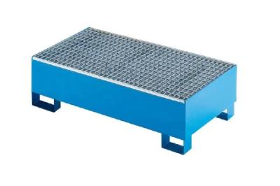 China Steel Drum Containment Pallet 4 Drum 200L Spill Pallet 1300kg Load Capacity Forklift Access for sale